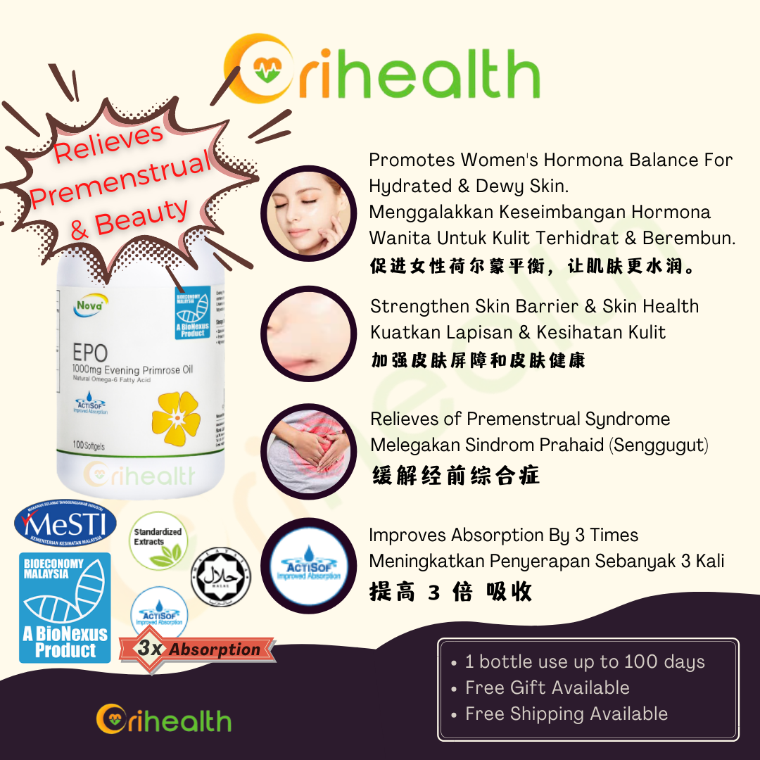 NOVA EPO 1000mg Softgels 100s – Orihealth.my