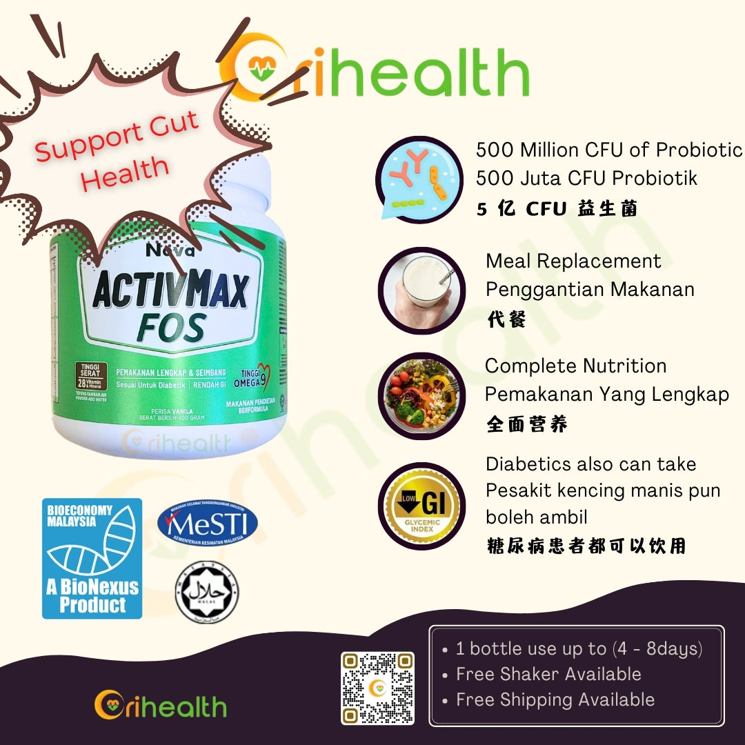 Nova Activmax FOS 400mg – Orihealth.my