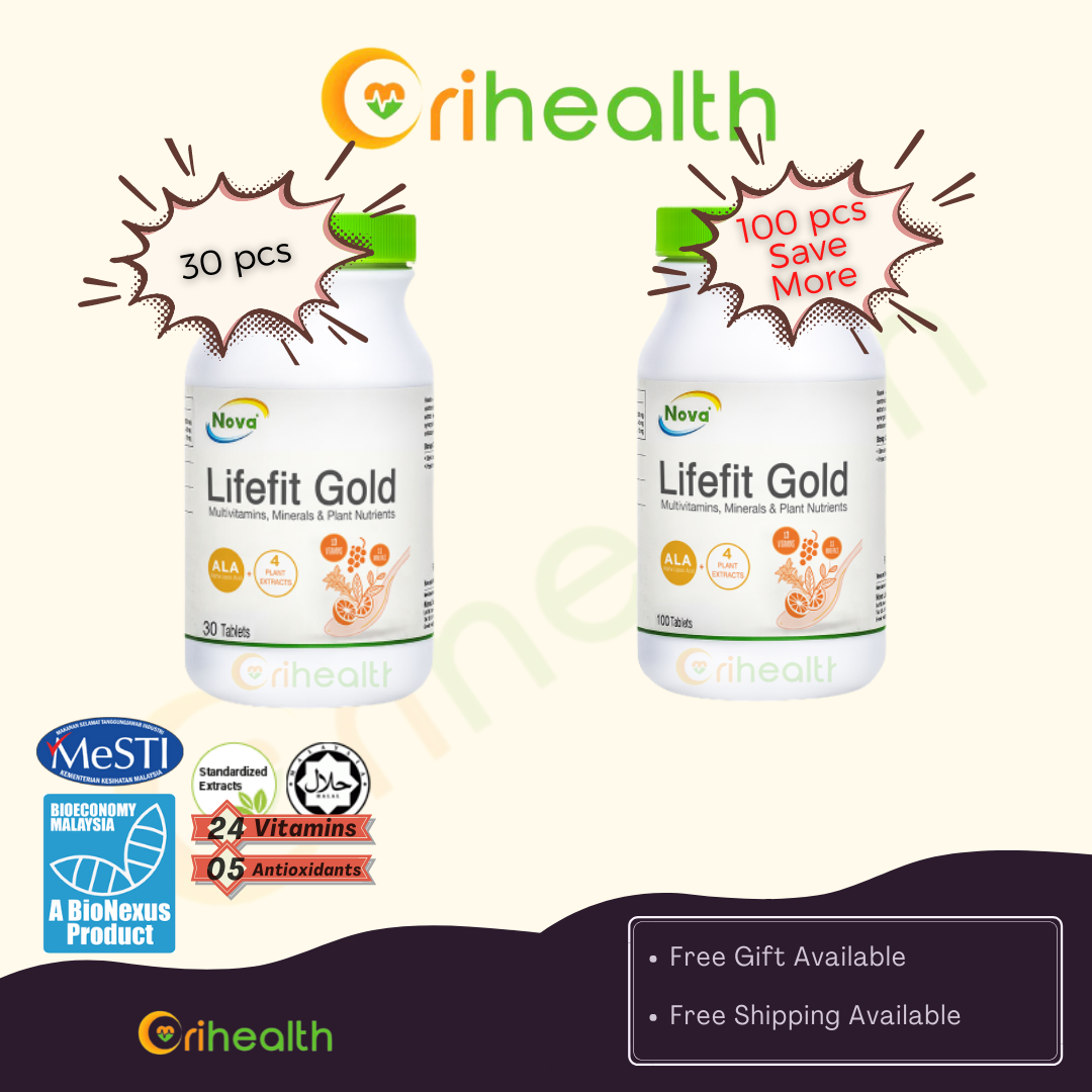 NOVA Lifefit Gold Tablets [ 30s / 100s ] – Orihealth.my
