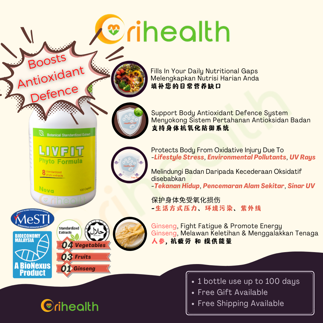 NOVA Livfit Phyto-8 Formula (Ginseng) Capsules [ 100s / 200s ...