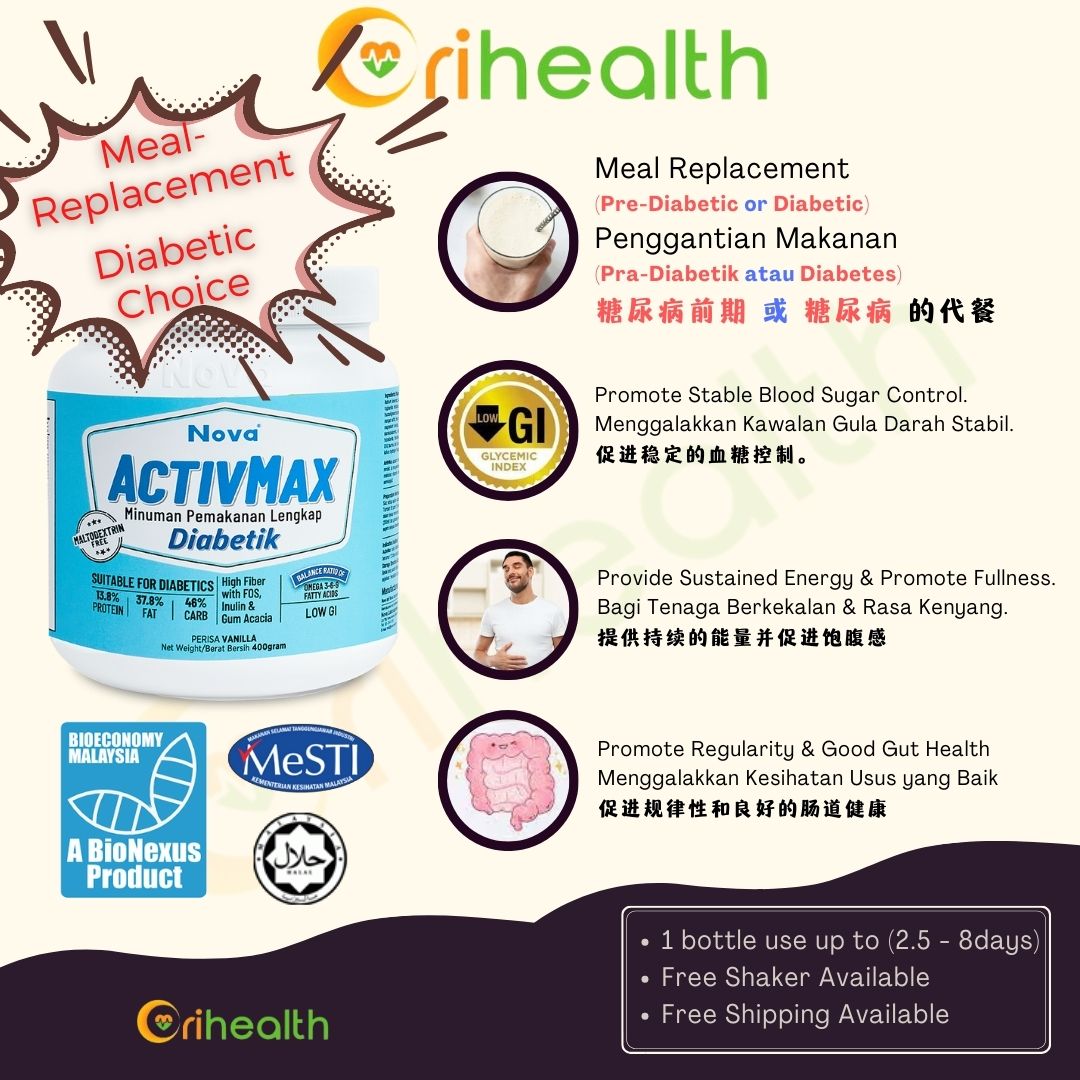 NOVA ACTIVMAX Diabetik Diabecare – Orihealth.my