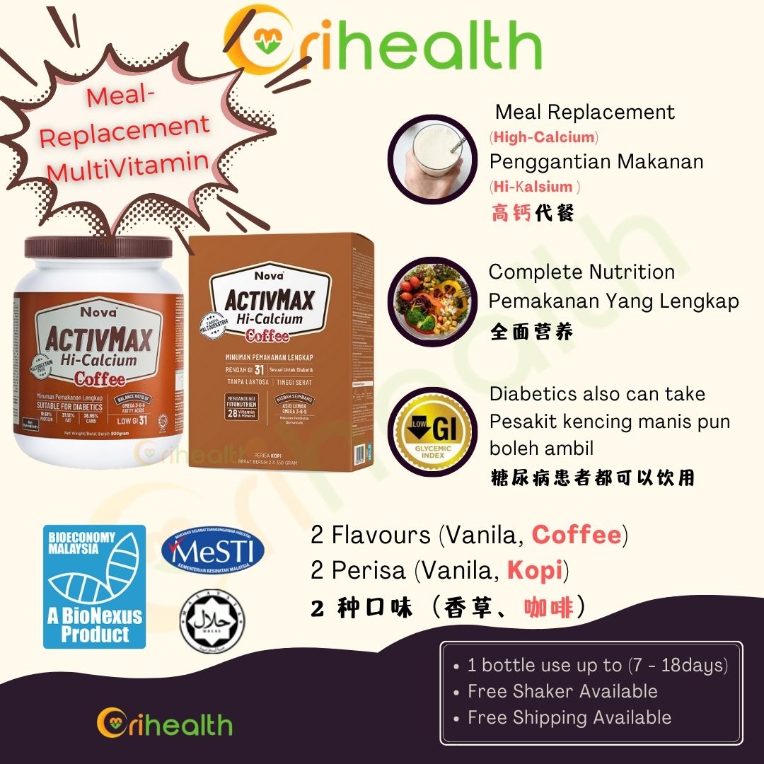 NOVA ACTIVMAX Hi-Calcium Coffee – Orihealth.my